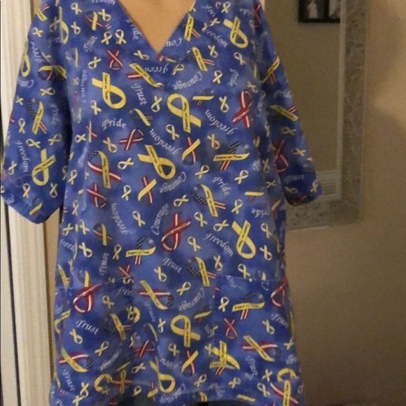 Uniform Advantage | Tops | Uasupport Our Troops Circa 20 Scrub Top ...